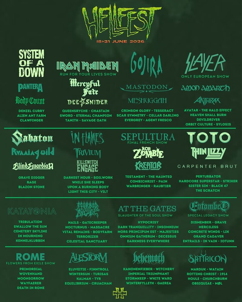 Hellfest 2026 : A vos affiches! - HELLFEST 2026 - Hellfest - Forum
